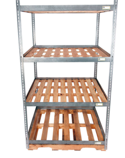 Flower CC Racks Danish Trolley / CC Container Shelves 40*48*72 Inch