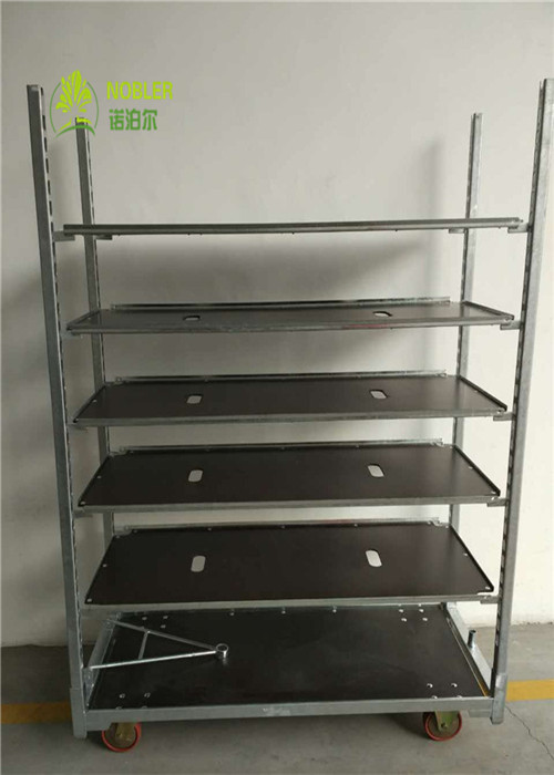 Garden Flower Cart CC Racks / Danish Flower Trolley Galvanized Plywood