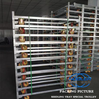 Hot Dip Galvanized danish plant trolley for modern flower logistics