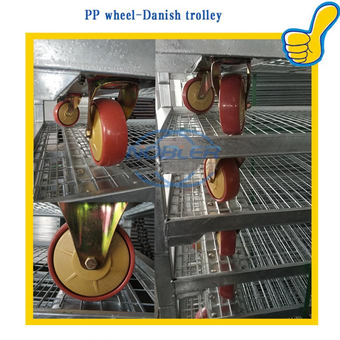 Pa Wheel Plywood Material Danish Trolleys For Horticulture
