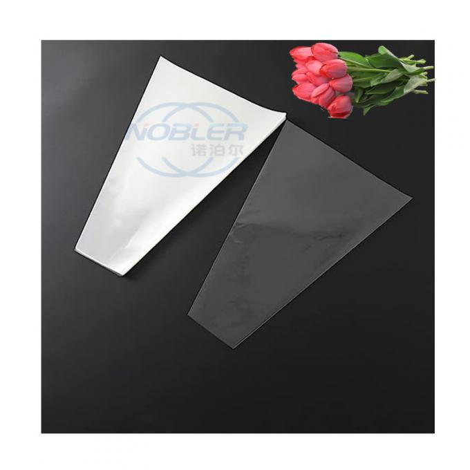 200Pcs Clear Plastic Rose Flower Bouquet Sleeves Cellophane Floral ...