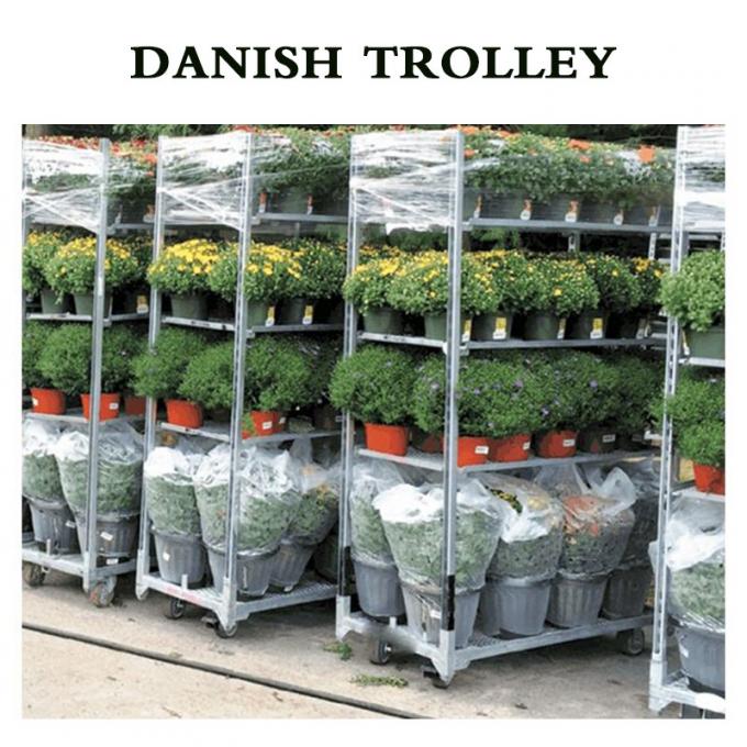 Dutch Trolley Cc Container Rack Flower Shipping Danish Trolley Cart