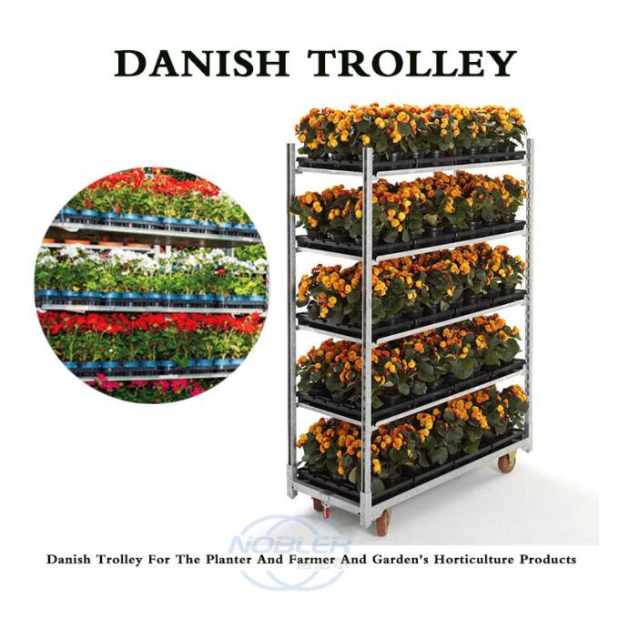 Rubber Wheel Danish Trolley Push And Pull Type Plywood Material Folding ...