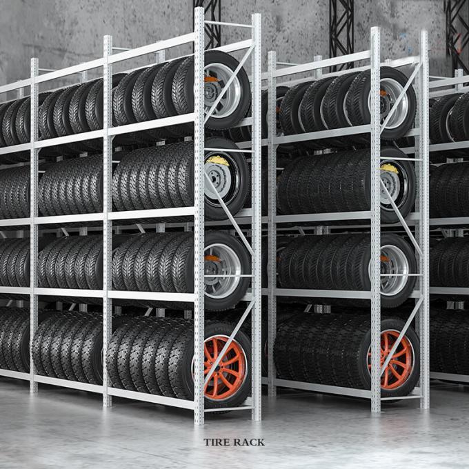 Heavy Duty Stacking Detachable Metal 4 Tire Storage Rack System For ...